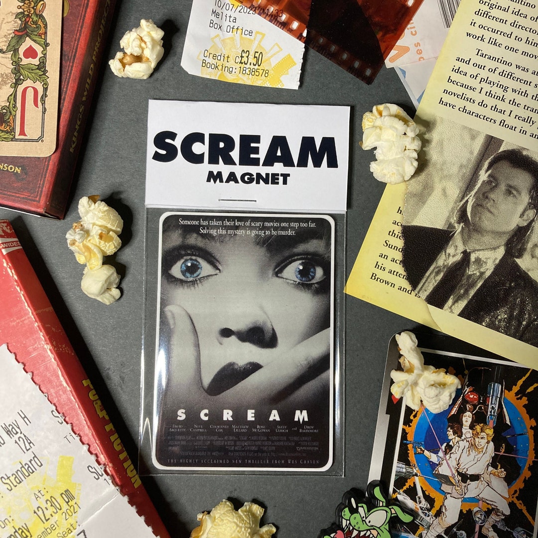 Scream Fridge Magnet, Movie Poster, Handmade, Film Poster, Magnets ...