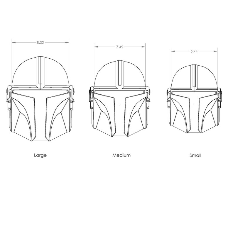 Mandalorian Mando Helmet STL Files for 3D Printing - Etsy
