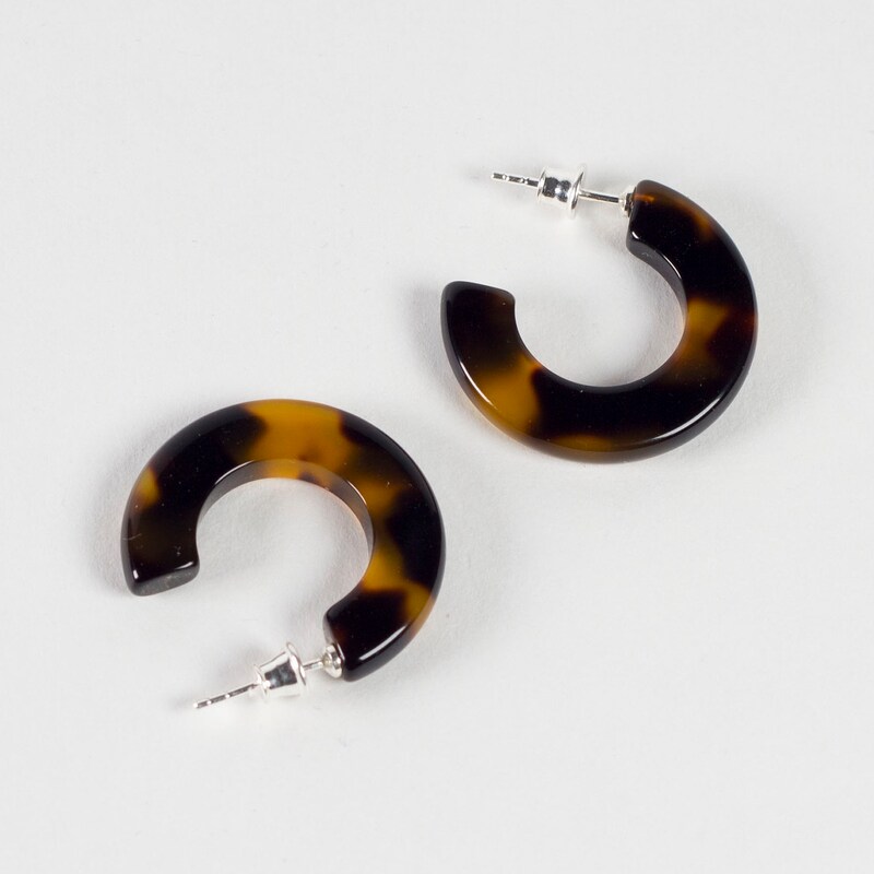 Tortoise Shell Earrings - Etsy