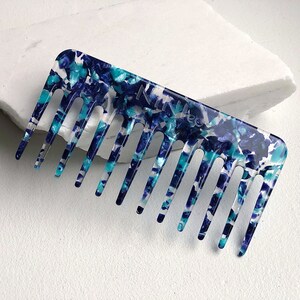 Hair Comb in Blue Sky is Made of Cellulose Acetate, Eco Friendly Hair ...