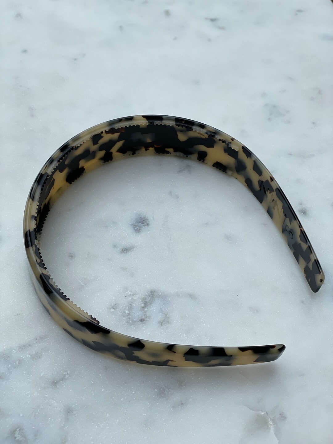 Classic Large Tortoise Shell Headband in White Tortoise, Hair ...