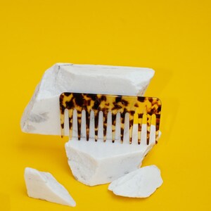 Hair Comb in Light Tortoise Made of Cellulose Acetate, Eco Friendly ...