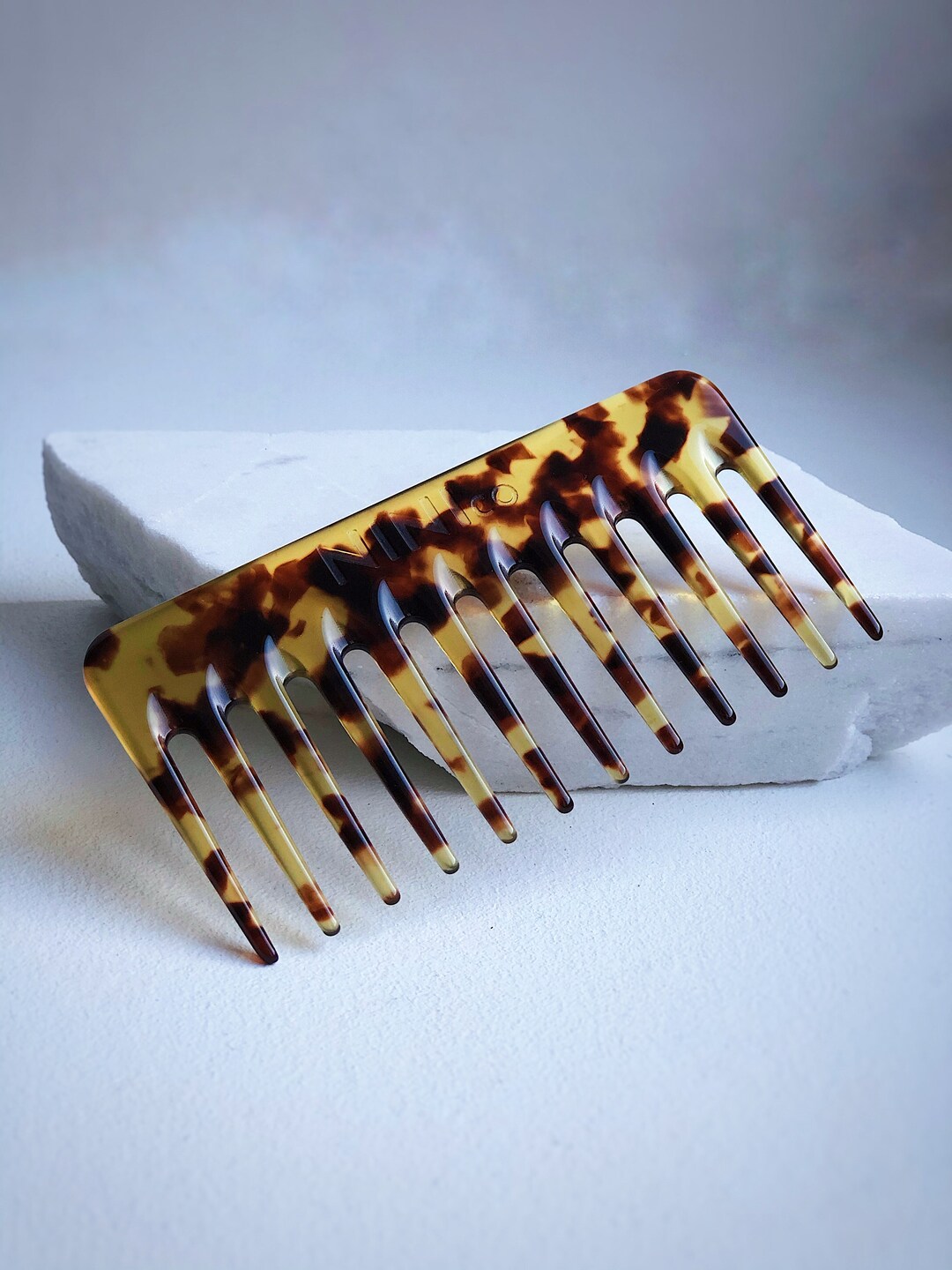 Hair Comb in Light Tortoise Made of Cellulose Acetate Eco - Etsy