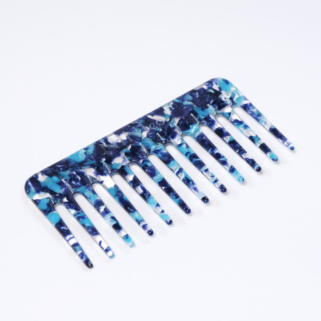 Hair Comb in Blue Sky is Made of Cellulose Acetate, Eco Friendly Hair ...
