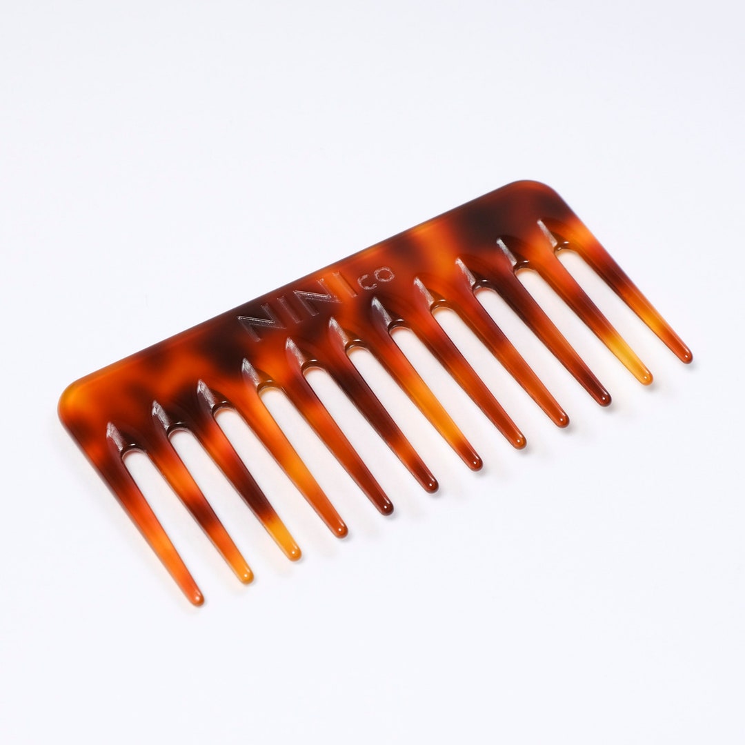 Hair Comb in Dark Tortoise is Made of Cellulose Acetate, Eco Friendly ...