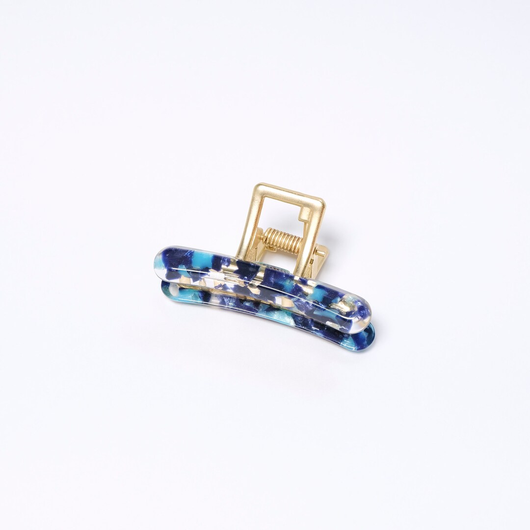 Small Grace Hair Claw in Blue Sky, Modern Claw Hair Clip, Hair ...