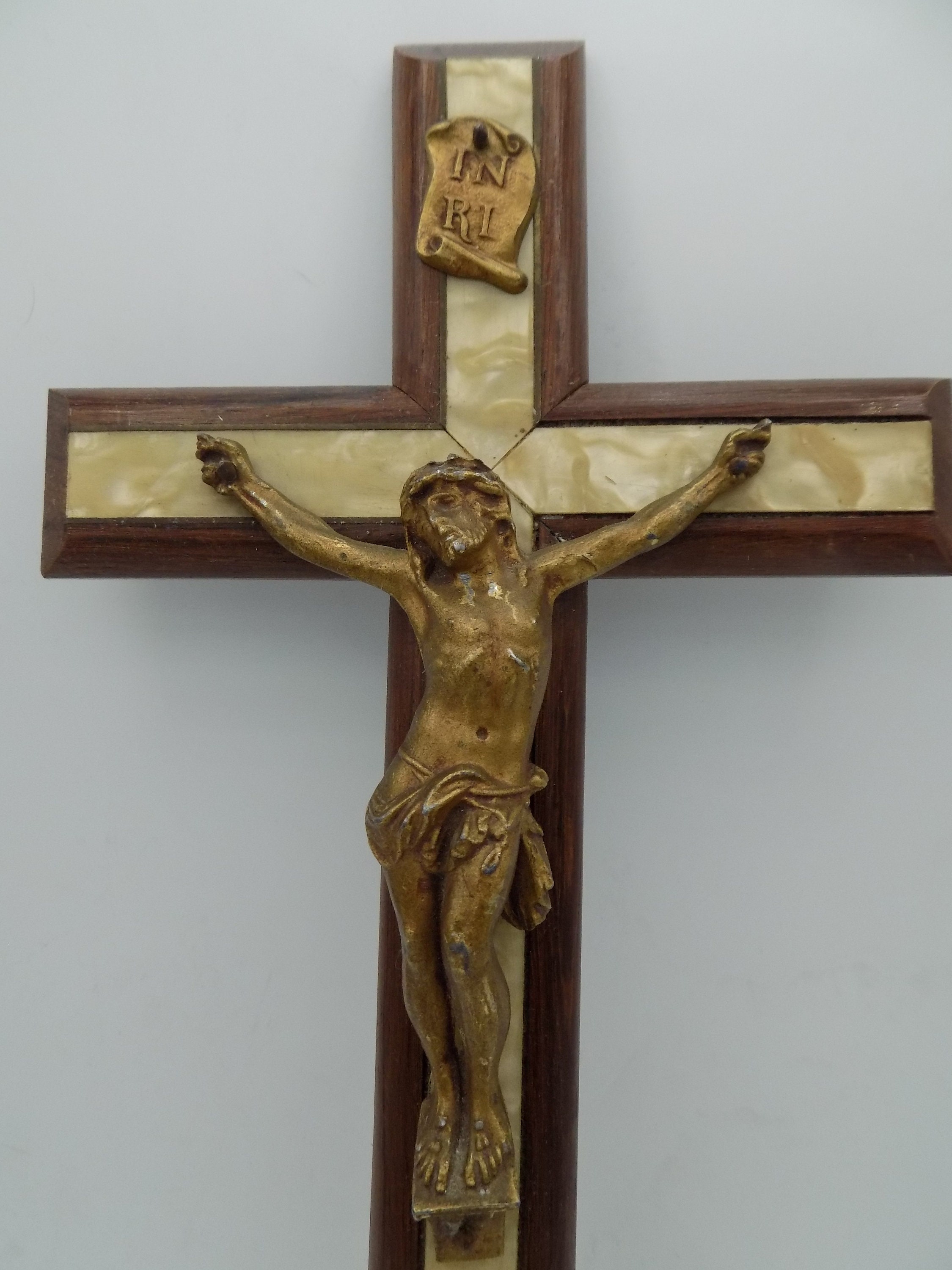 Very RARE crucifix, Religious Relic, Statue of Jesus, Cross with the ...