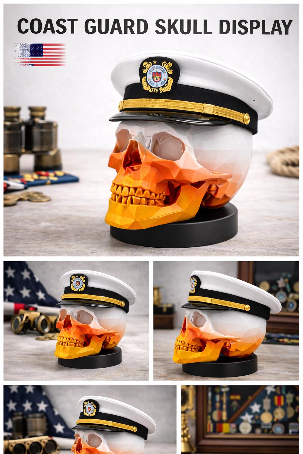 3D Printed Military Beret Skull Display | Tactical Hat Holder - Etsy