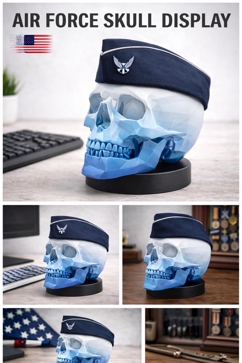 3D Printed Military Beret Skull Display | Tactical Hat Holder - Etsy