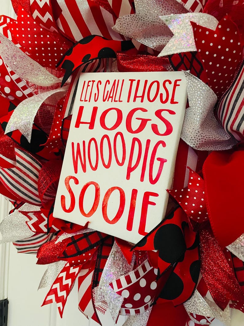 Arkansas Woo Pig Wreath - Etsy