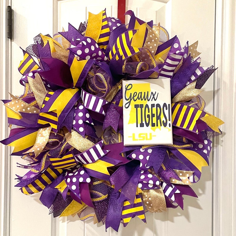 Lsu Wreath - Etsy
