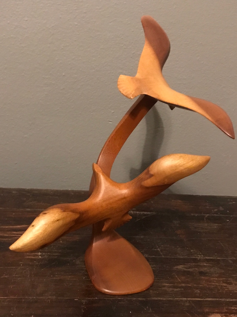 Danish Modern Wooden Birds (emil Milan Inspired) - Etsy