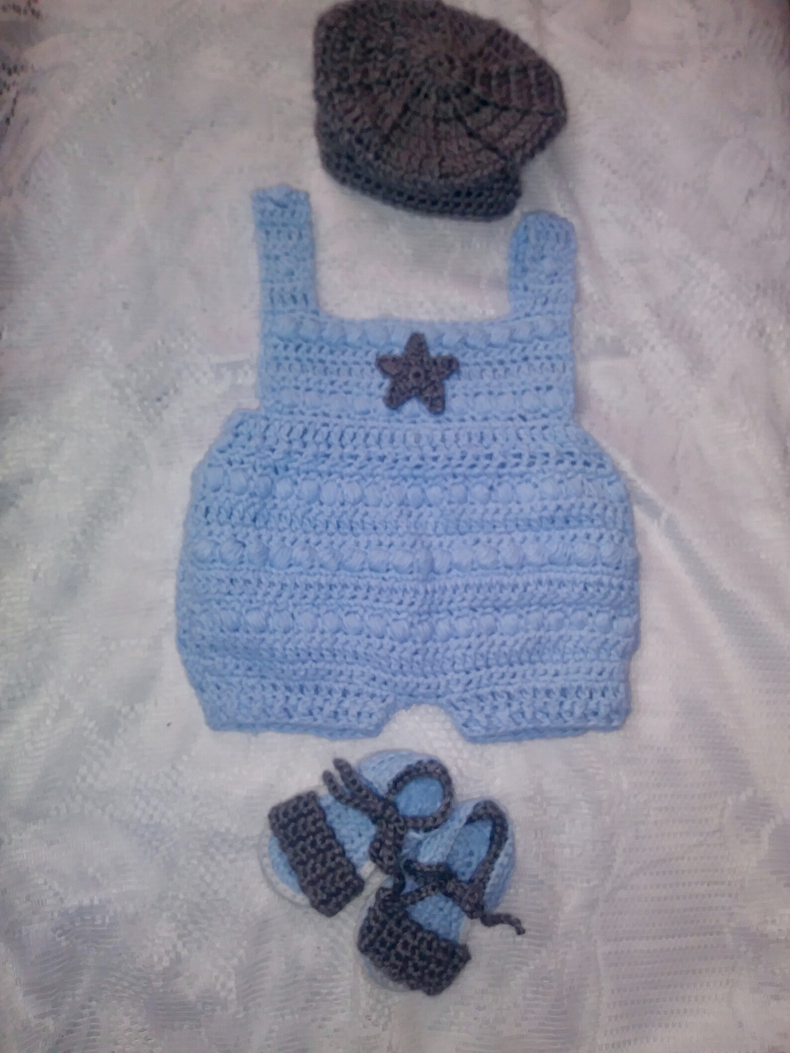 Darling Crocheted Baby Romper Sets - Etsy