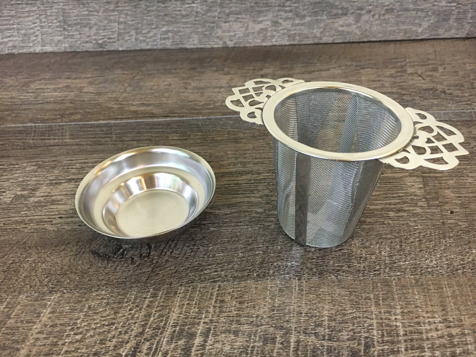 Silver Strainer Basket With Drip Bowl - Etsy
