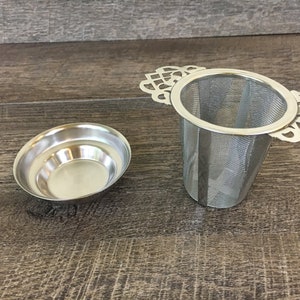 Silver Strainer Basket With Drip Bowl | Etsy