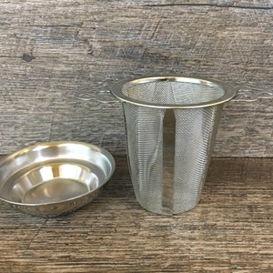 Silver Strainer Basket With Drip Bowl | Etsy