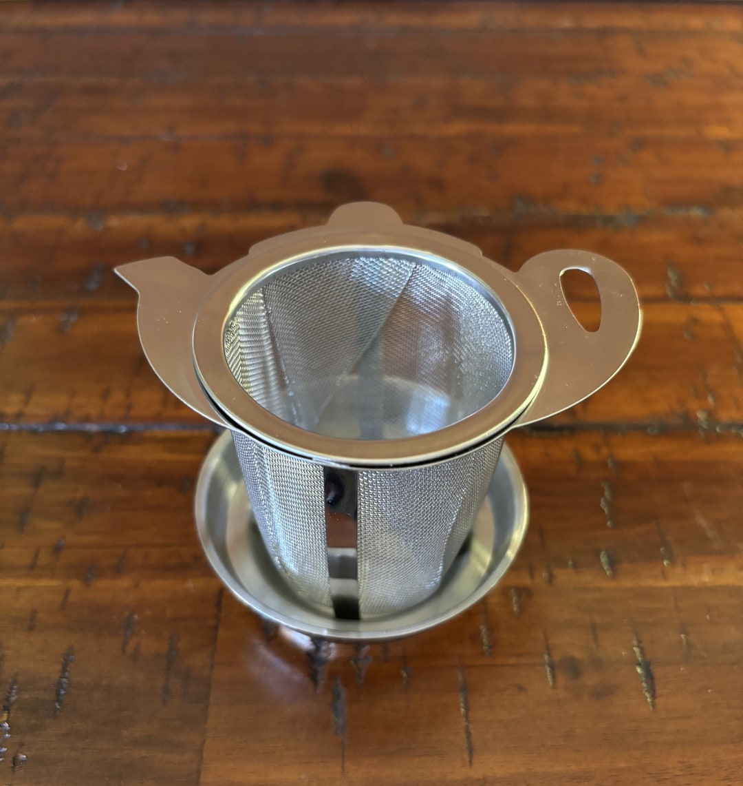 Silver Strainer Basket With Drip Bowl - Etsy