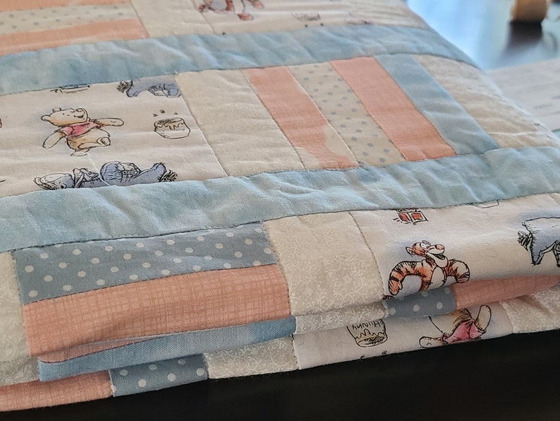 Winnie the Pooh Baby Quilt - Etsy