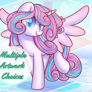 Love Princess Alicorn & Flurry Princess Alicorn Beach Towel or Minky ...