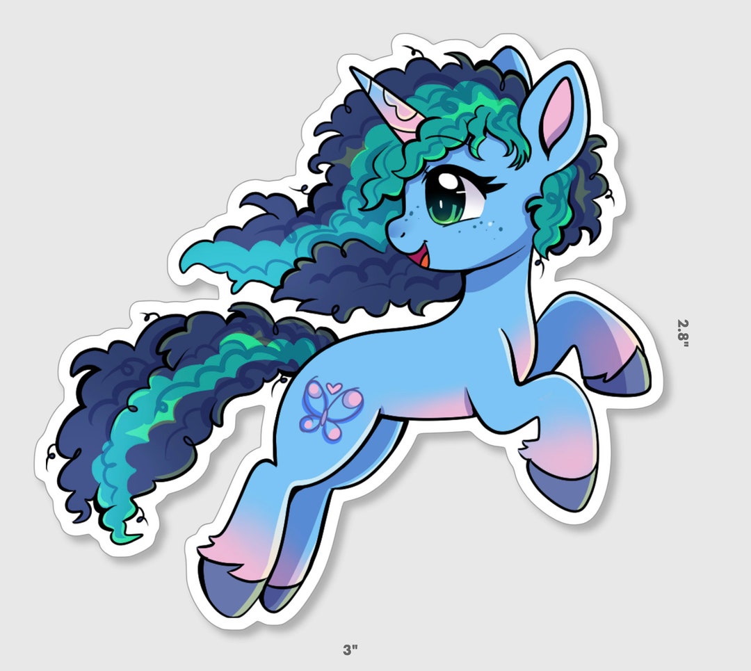Bright Mist Cute Sticker Earth Pony Art Brony Laptop Decal Pegasister ...