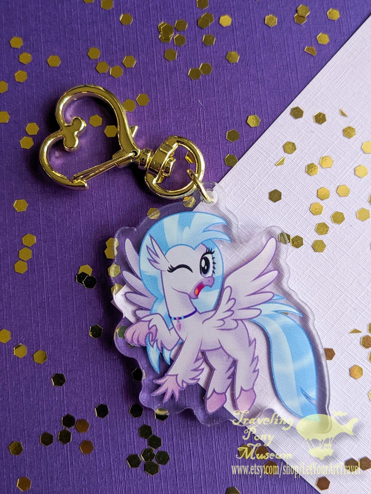 Silver Stairs Hippogryph Mare Acrylic Keychain Student 6 | Etsy