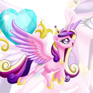 Love Princess Alicorn & Flurry Princess Alicorn Beach Towel or Minky ...