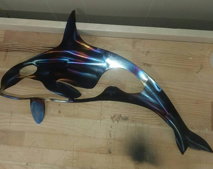 Orca Whale Metal Art - Etsy