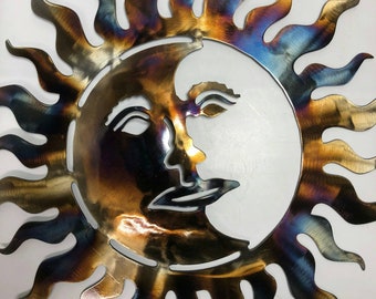 Sun in Splendor Metal Wall Art Southwest Decor Sun Face - Etsy