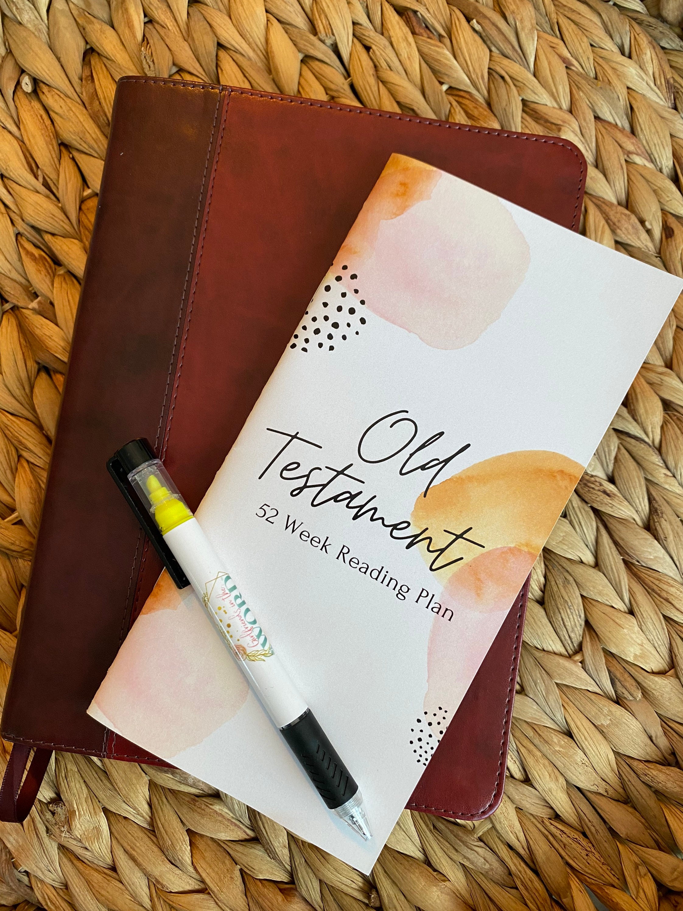 52 Week Old Testament Bible Reading Plan for Daily Reading | Etsy