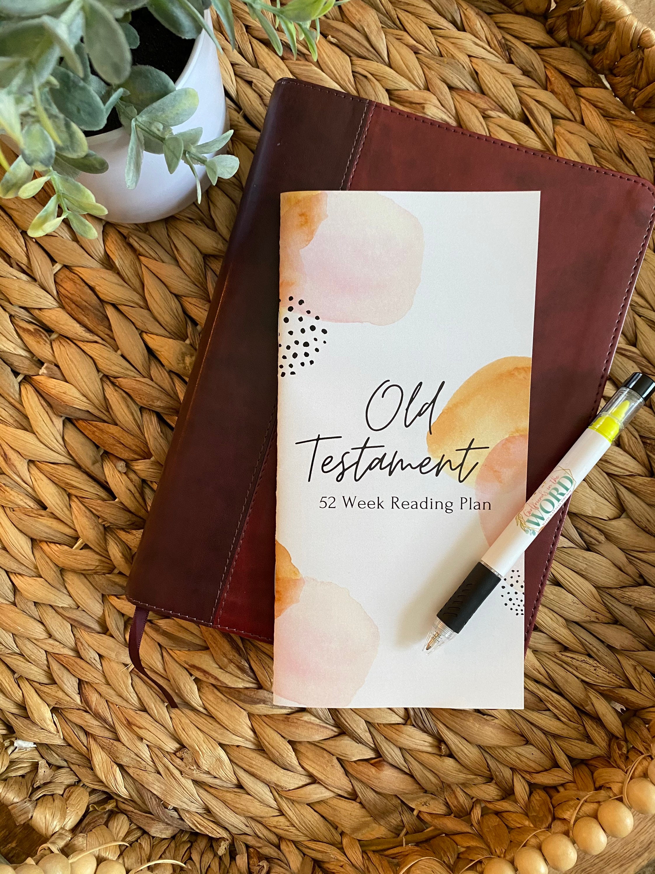 52 Week Old Testament Bible Reading Plan for Daily Reading | Etsy