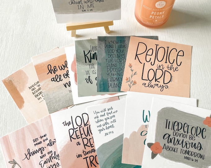 Scripture Memory Cards 4”x4” - Etsy