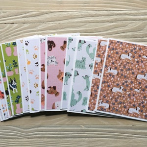Dog Note Cards /set of 12, Budget EZ, Blank Inside, for Dog Lovers - Etsy