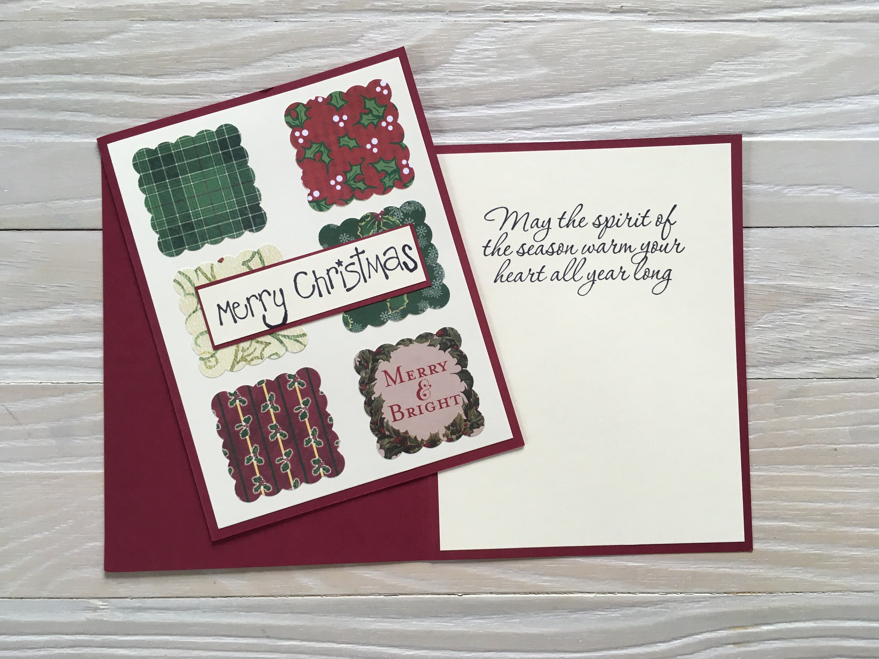 Christmas Card Bundle Handmade Cards Seasonal Cards - Etsy