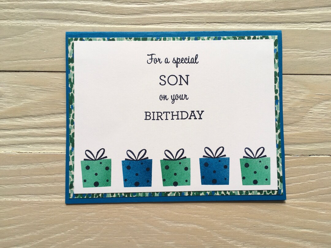 Son Birthday Card (HB140), Special Son Card - Etsy