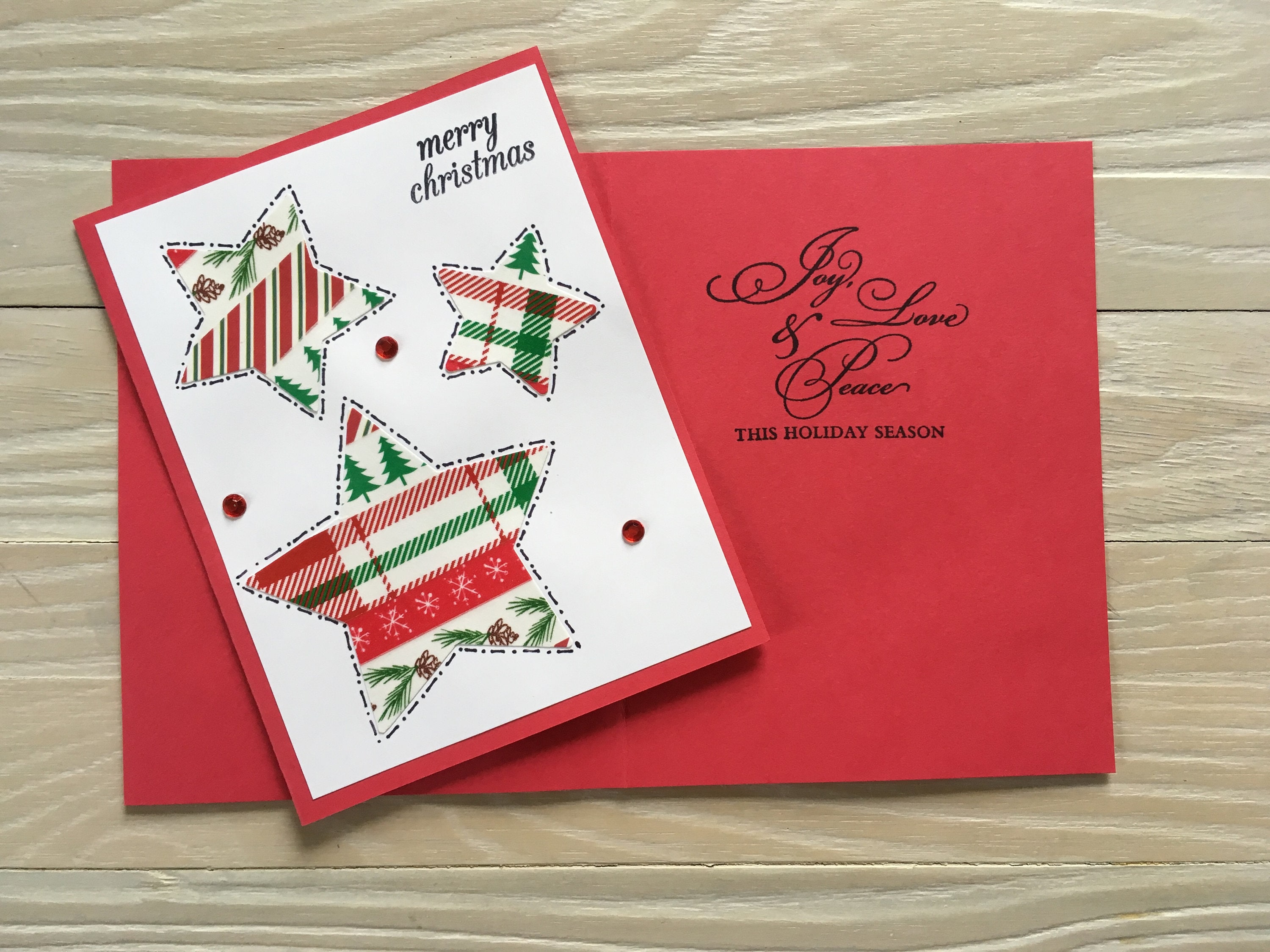 Christmas Card Bundle Handmade Cards Seasonal Cards - Etsy