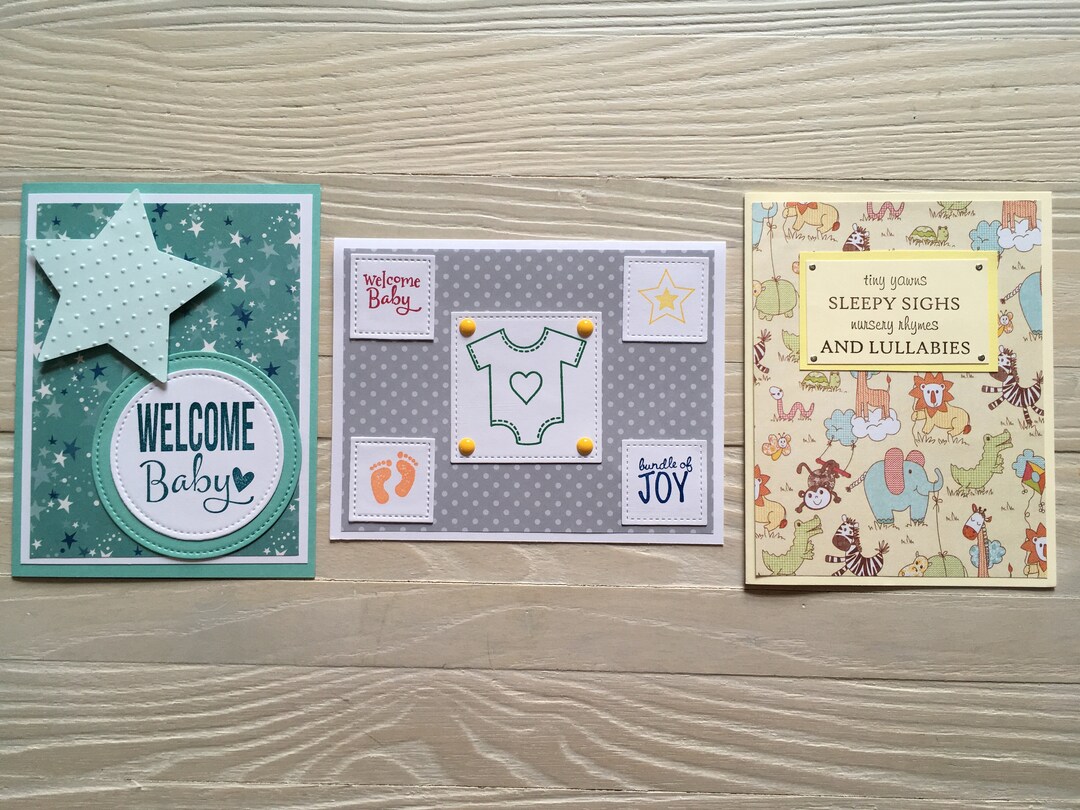Baby Cards Handmade Baby Cards Gender Neutral Cards - Etsy