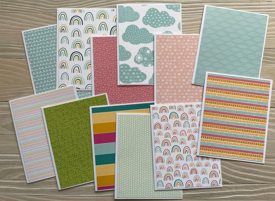 SU Sunshine and Rainbows Pastels Note Cards/set of 12, Budget EZ, Blank ...
