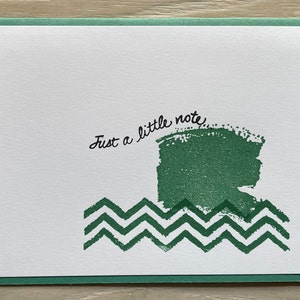Just a Little Note Hand Stamped Note Cards/set of 4 - Just Jade Design ...
