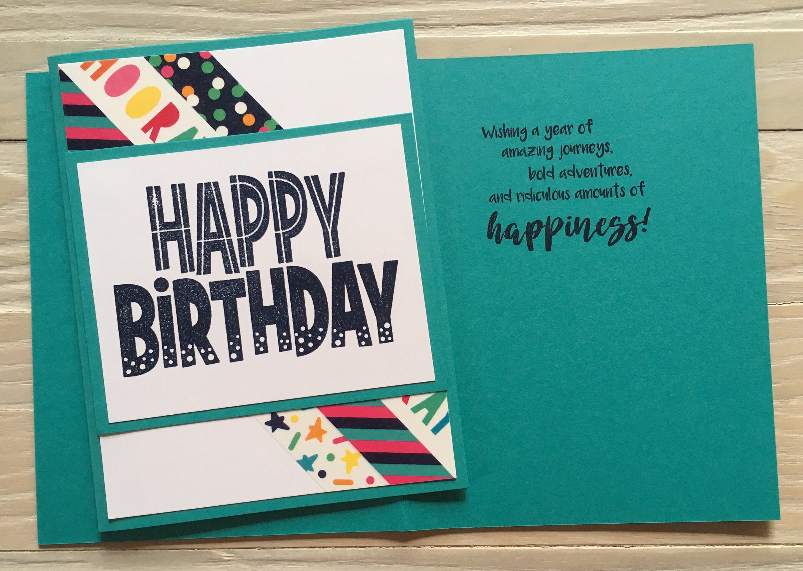 Gender Neutral Birthday Card Bundle, Set of 5 Cards and Envelopes ...