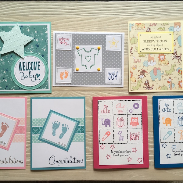 Handmade Baby Card - Etsy