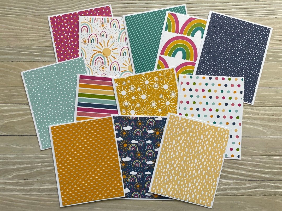SU Sunshine and Rainbows Brights Note Cards/set of 12, Budget EZ, Blank ...