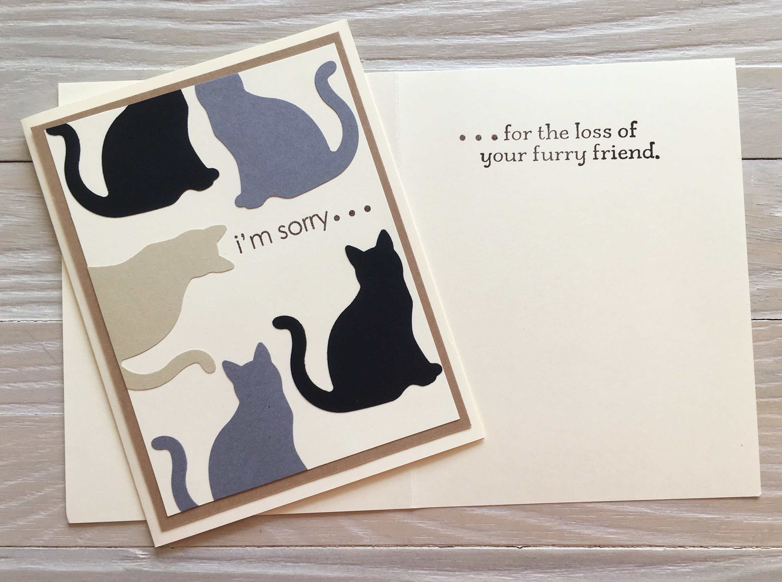 Cat Lovers Variety Bundle Cat Cards Loss of Cat Cat Themed | Etsy