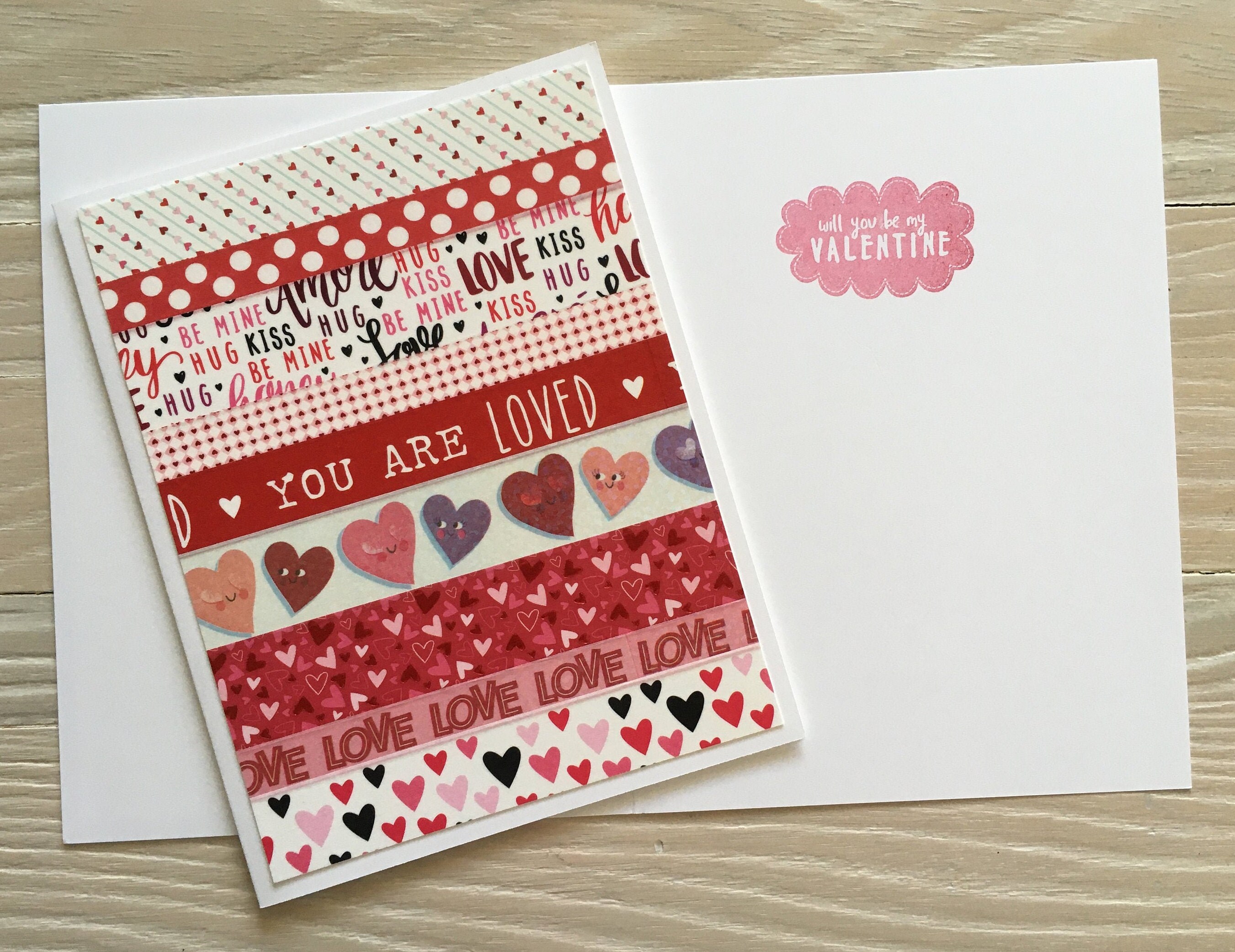 Valentine Cards Bundle 2, Handmade Cards, Seasonal Cards - Etsy