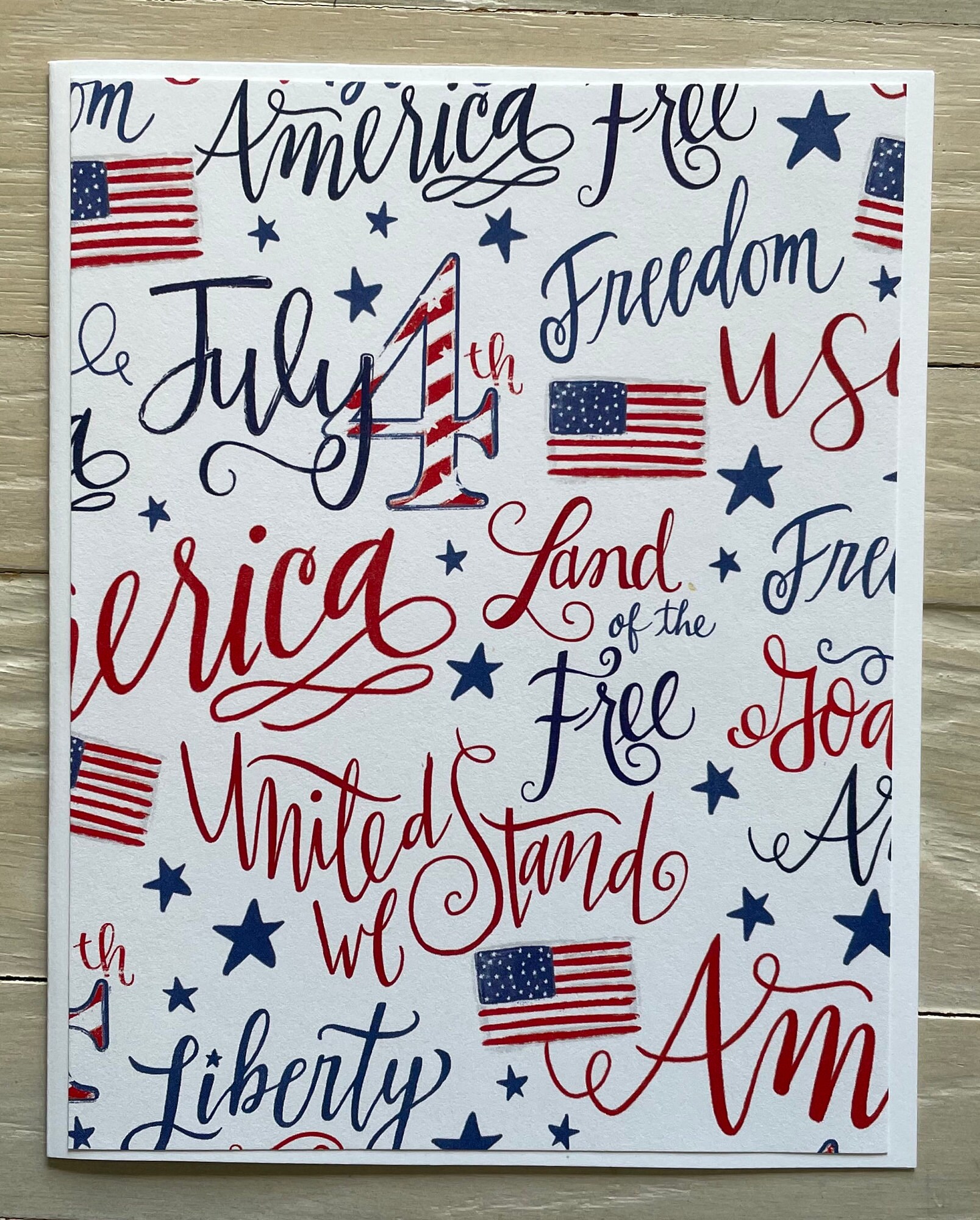 July 4th note cards/set of 12 4th of July/America and other | Etsy