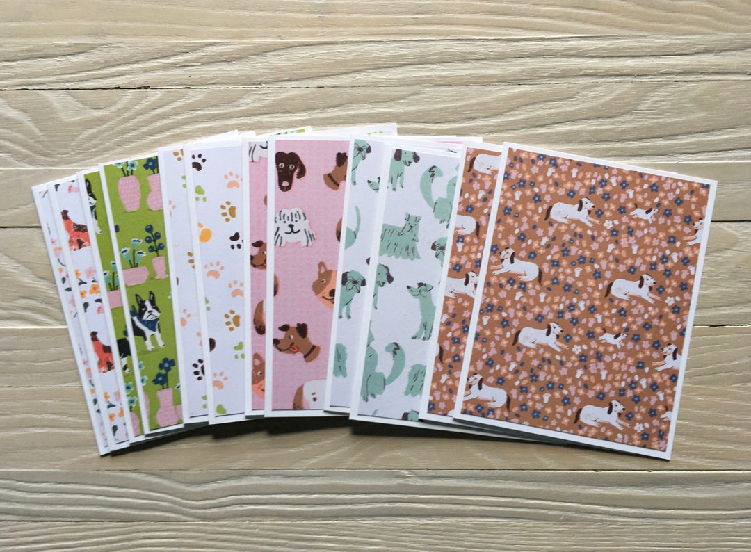 Dog Note Cards /set of 12, Budget EZ, Blank Inside, for Dog Lovers - Etsy