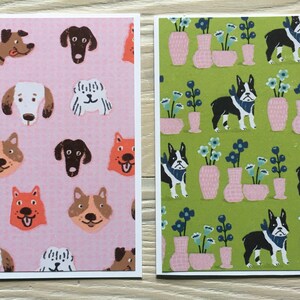Dog Note Cards /set of 12, Budget EZ, Blank Inside, for Dog Lovers - Etsy