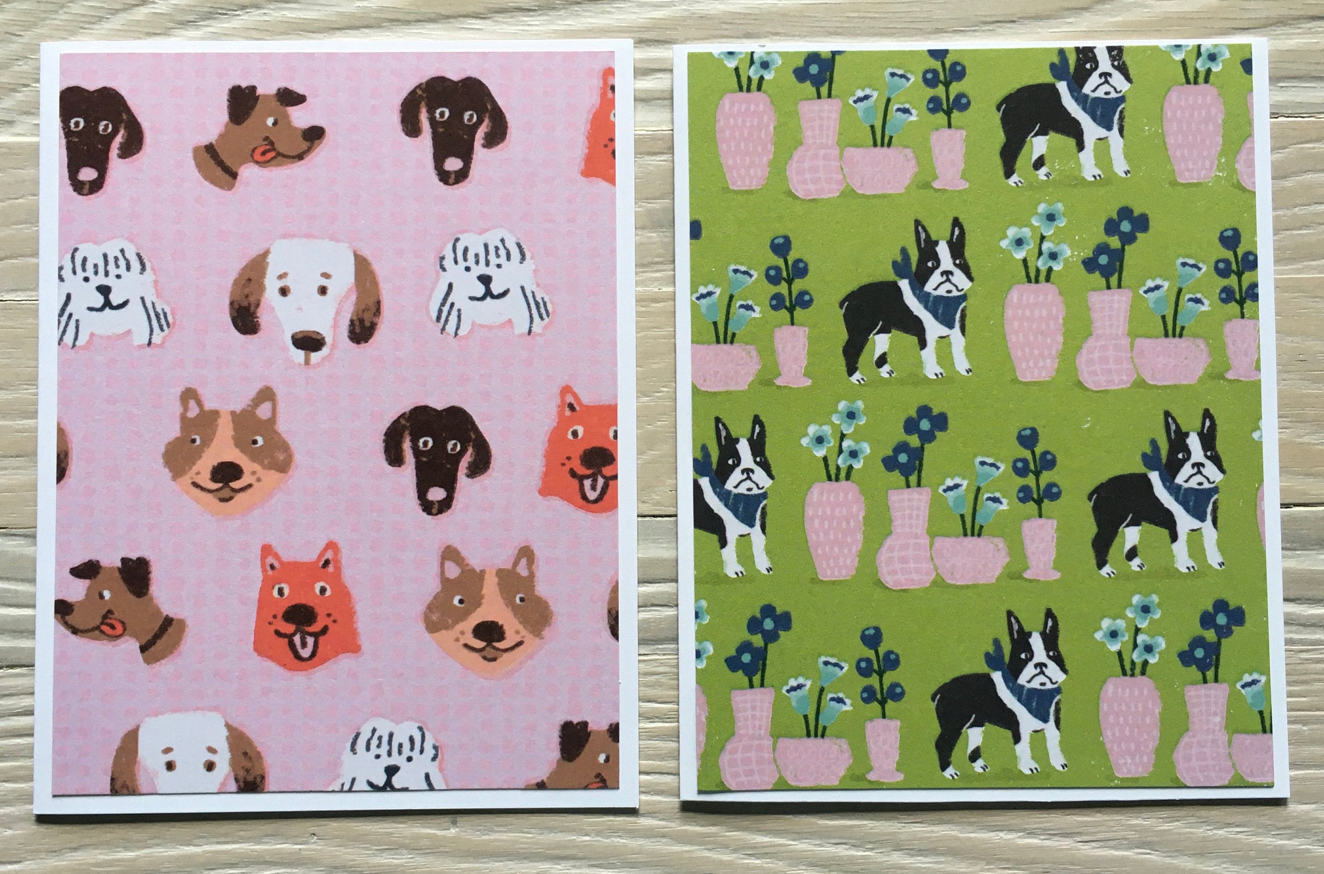 Dog Note Cards /set of 12 Budget EZ Blank Inside for Dog - Etsy