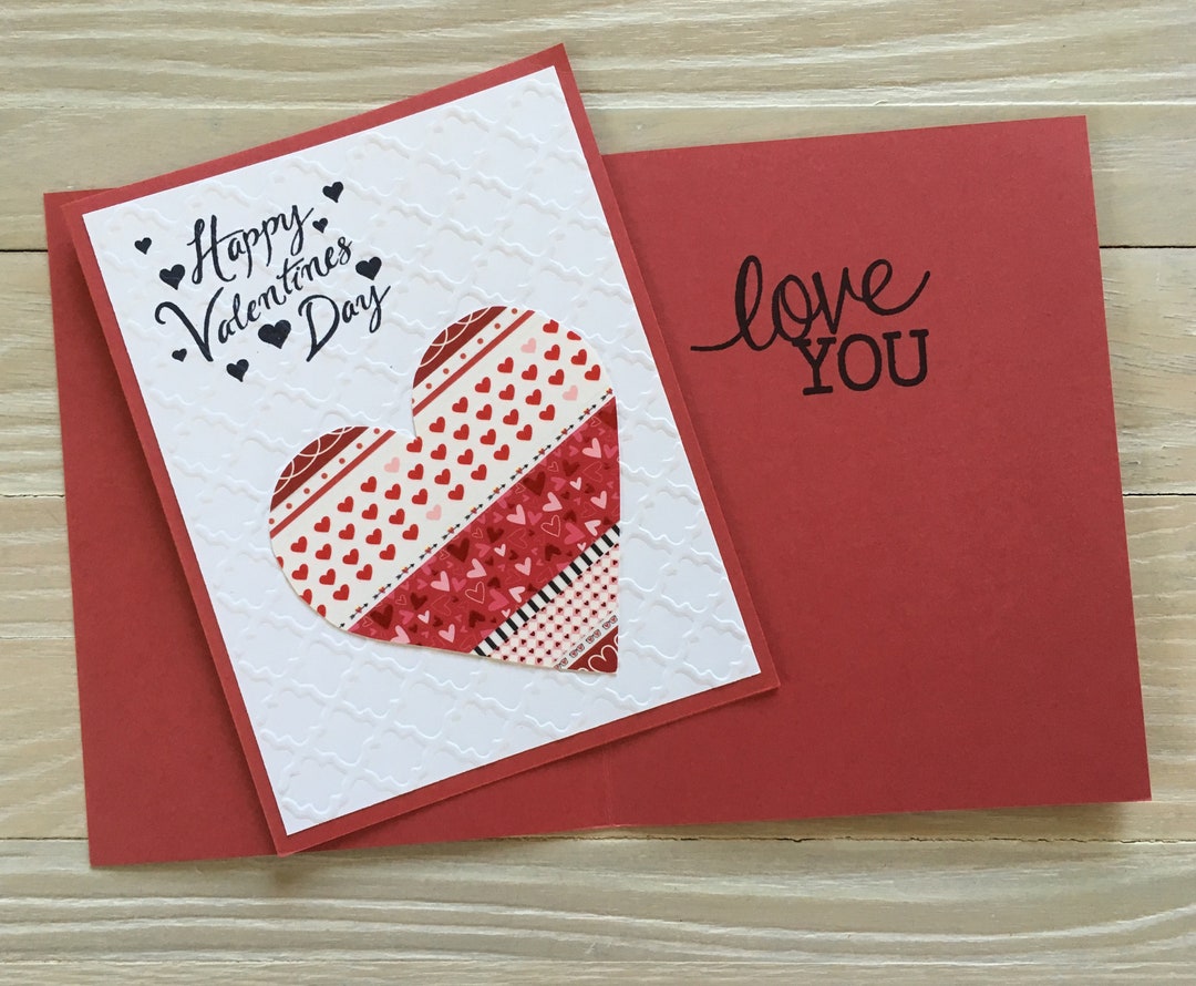 Valentine Card Bundle, Handmade Cards, Seasonal Cards - Etsy
