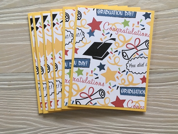 Graduation Cards/set of 9 Budget EZ Blank Inside | Etsy