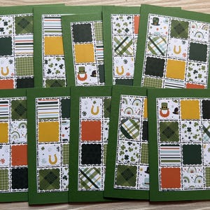 Patchwork Quilt - Lucky Charm Note Cards/set of 10 Cards and Envelopes ...